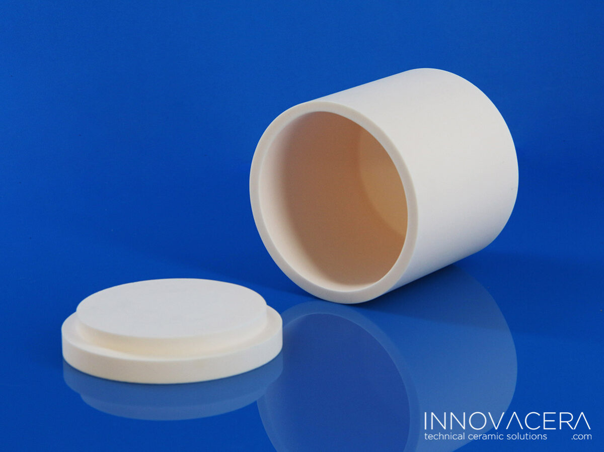 High Purity Alumina Jars for Rapid Mills | INNOVACERA